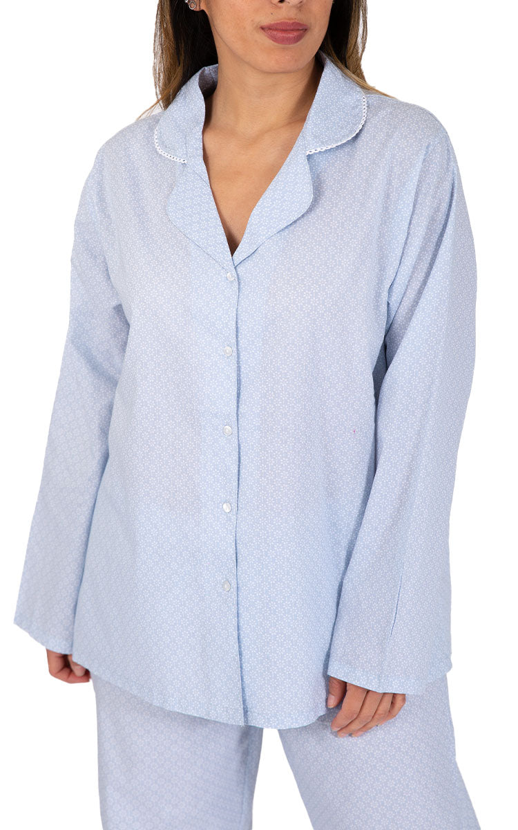 French Country Cotton Pyjama For Women | Winter Cotton Pyjama – natureswear