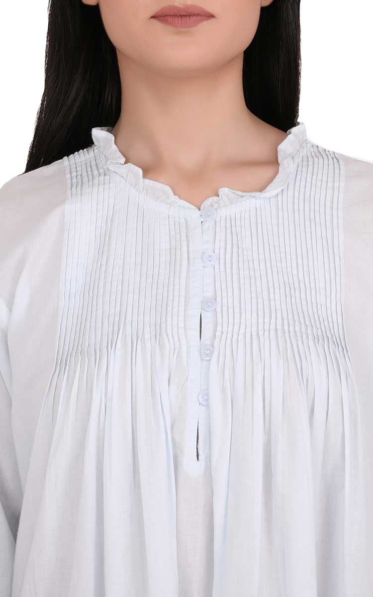 Arabella Cotton Winter Nightie for Women | Long Sleeve Cotton Nightgown ...