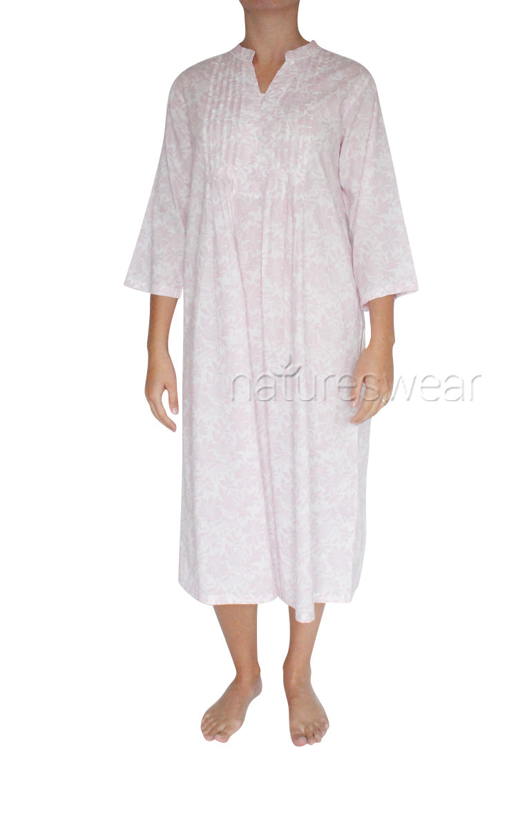 French Country Cotton Nighties For Women | 3/4 Sleeve Cotton Nightgowns ...